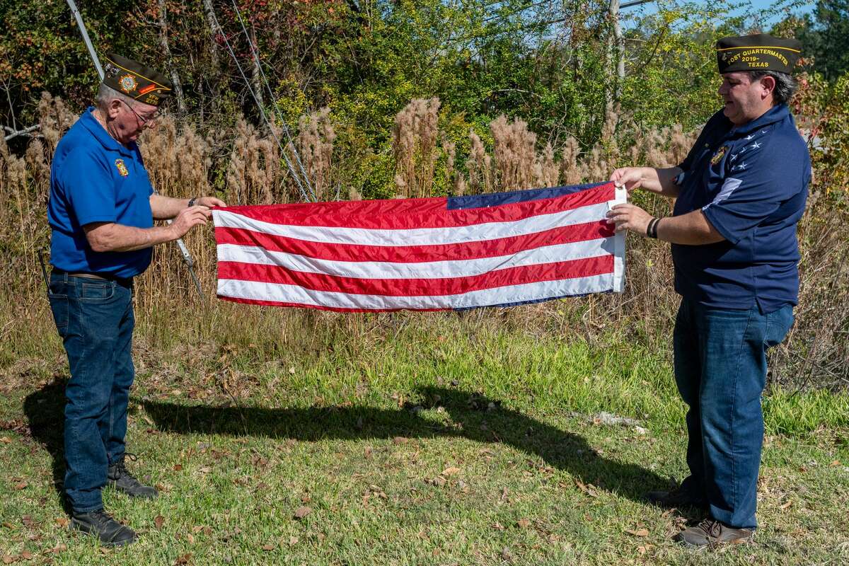 Photos: Orange VFW post retires flags