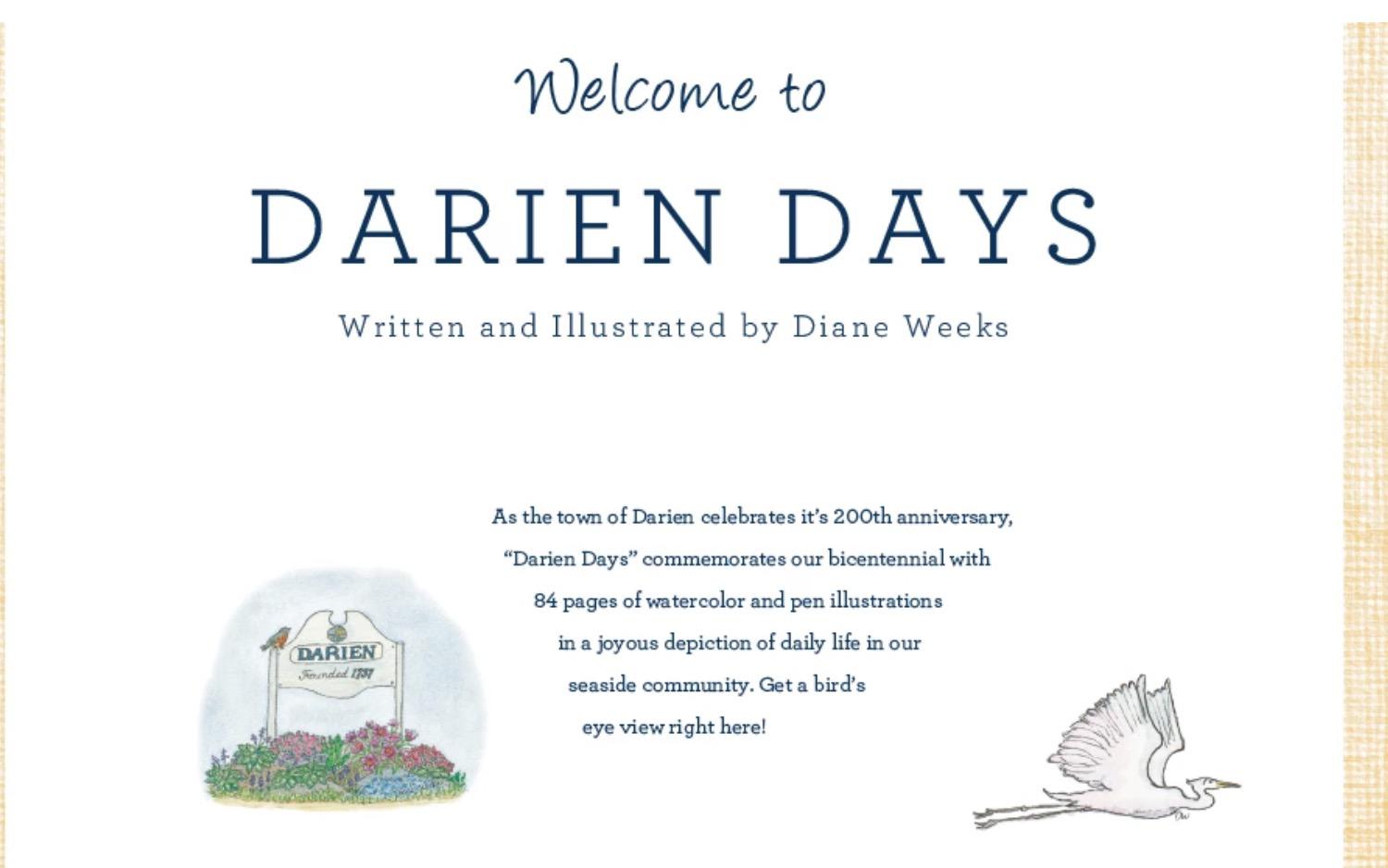 Darien artist creates book of ‘Darien Days’