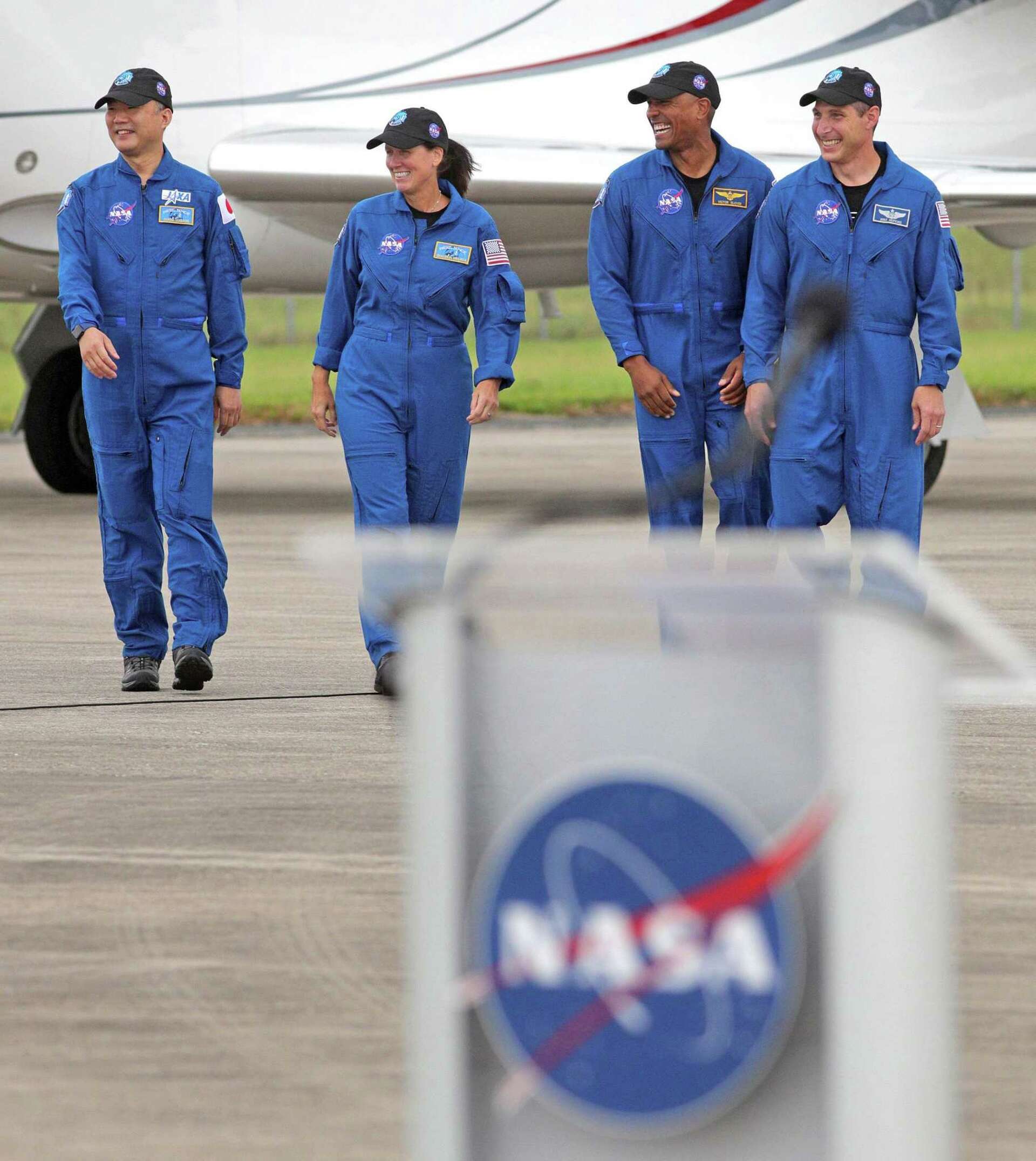 Houston-born astronaut Shannon Walker ready for her flight to the Space ...