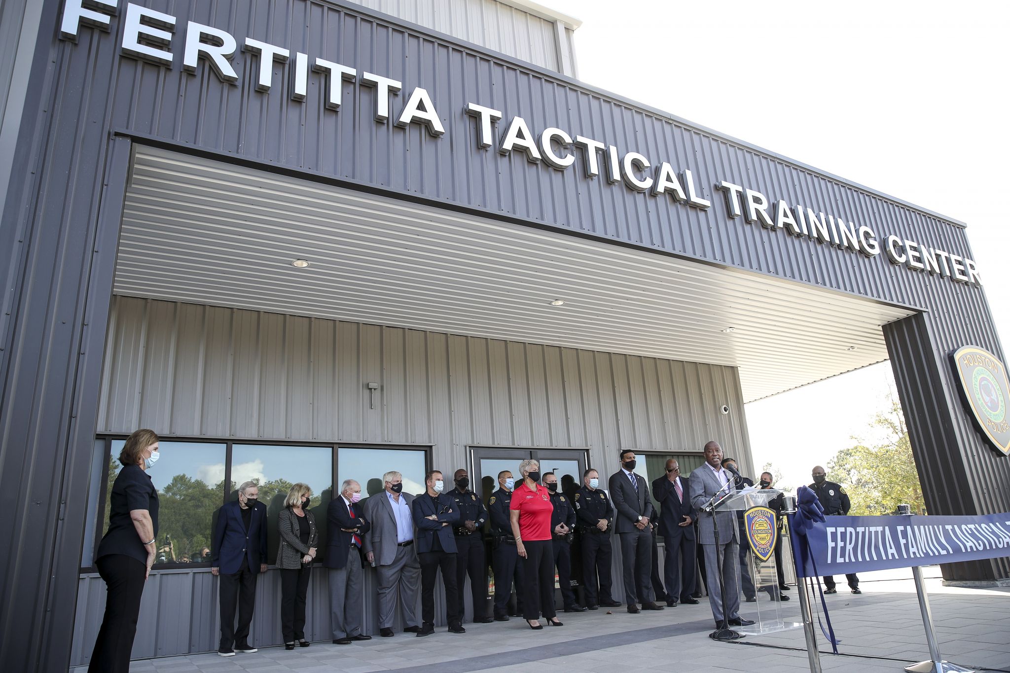 Houston police laud new training facility with mock school, home