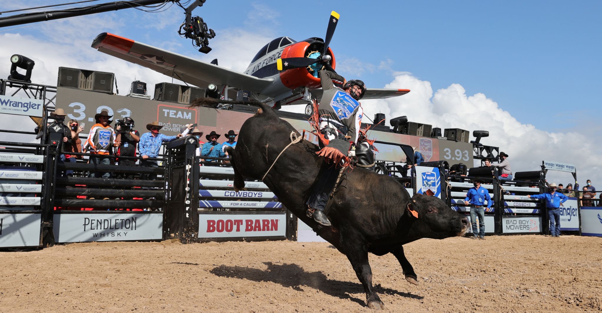 PBR bucks bulls on USS Lexington, raises $250,000 for charity