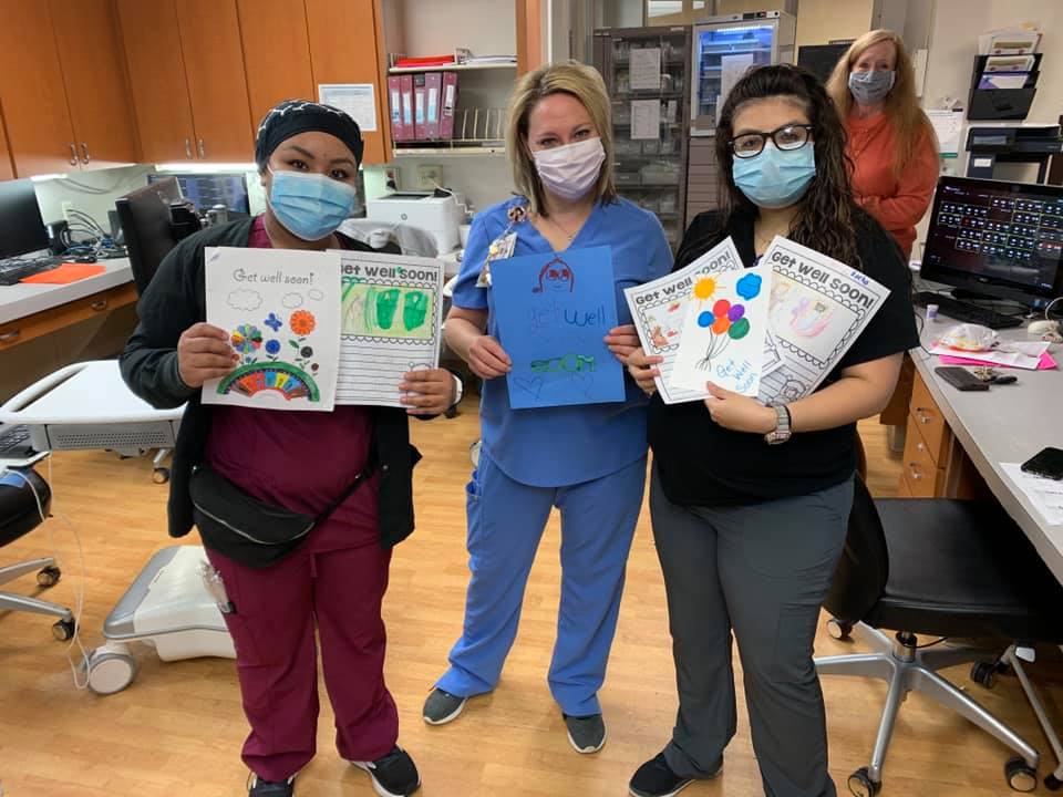 PISD elementary students send handmade cards to COVID-19 patients ...