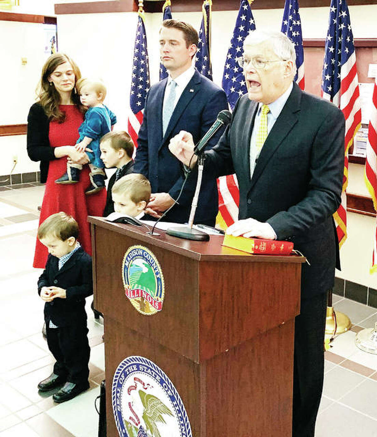 Madison County elected officials sworn in to office