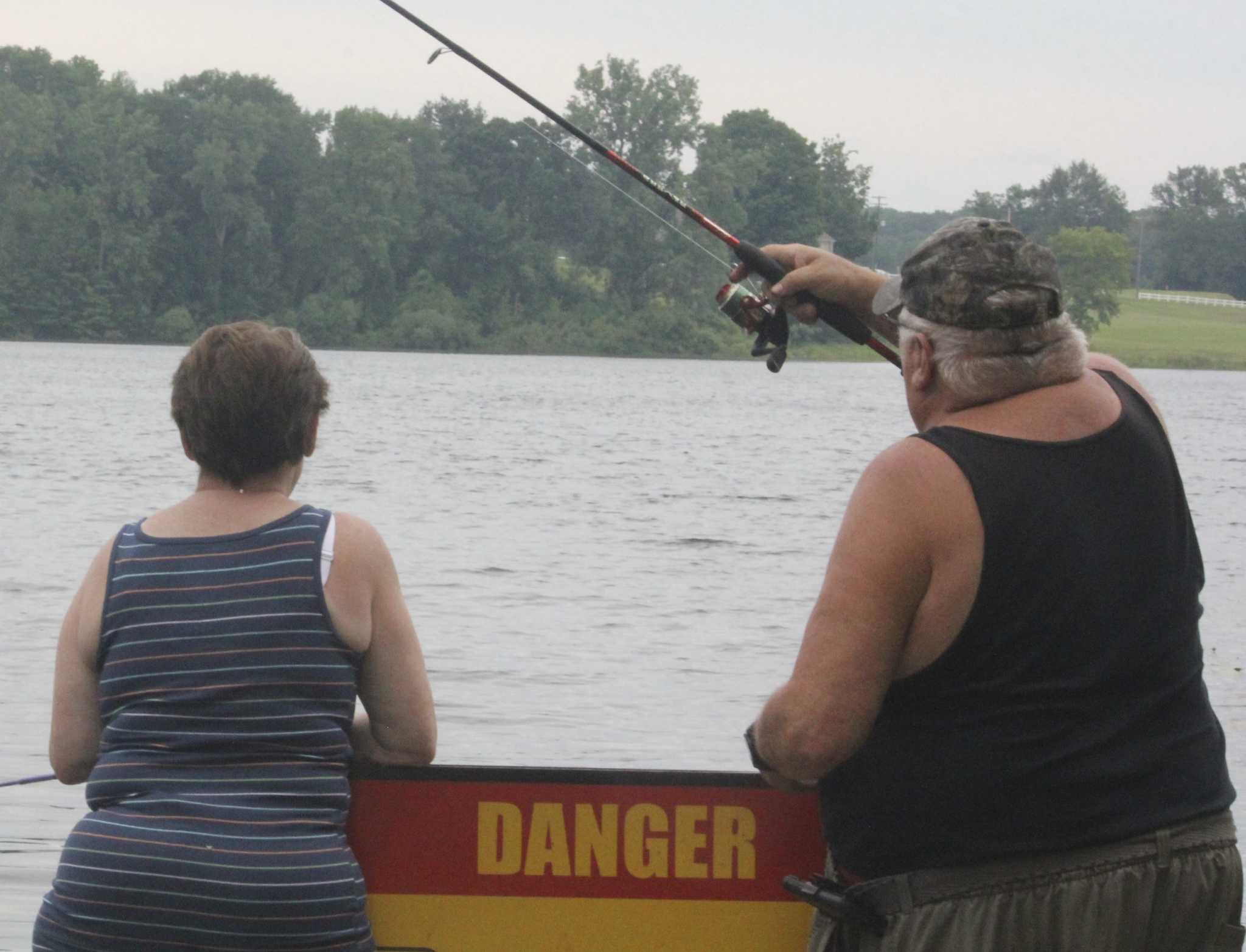 Anglers continue to battle the wind