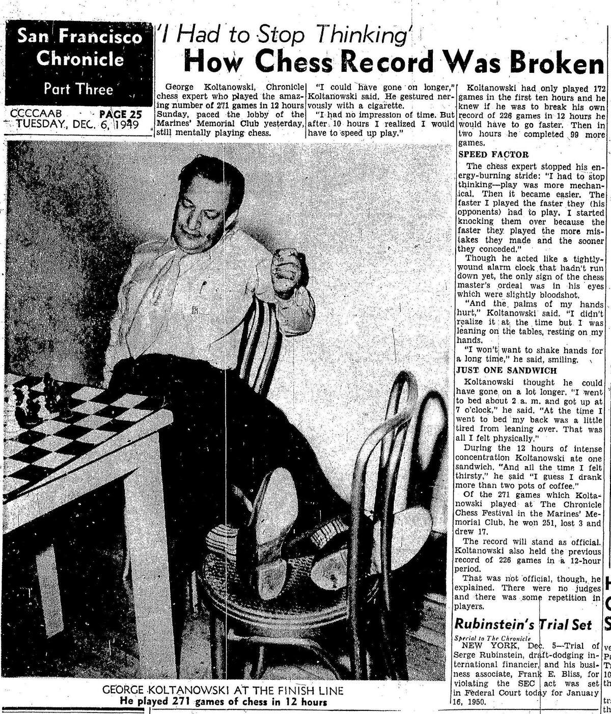 Chess legend George Koltanowski: An archive deep dive of record ...