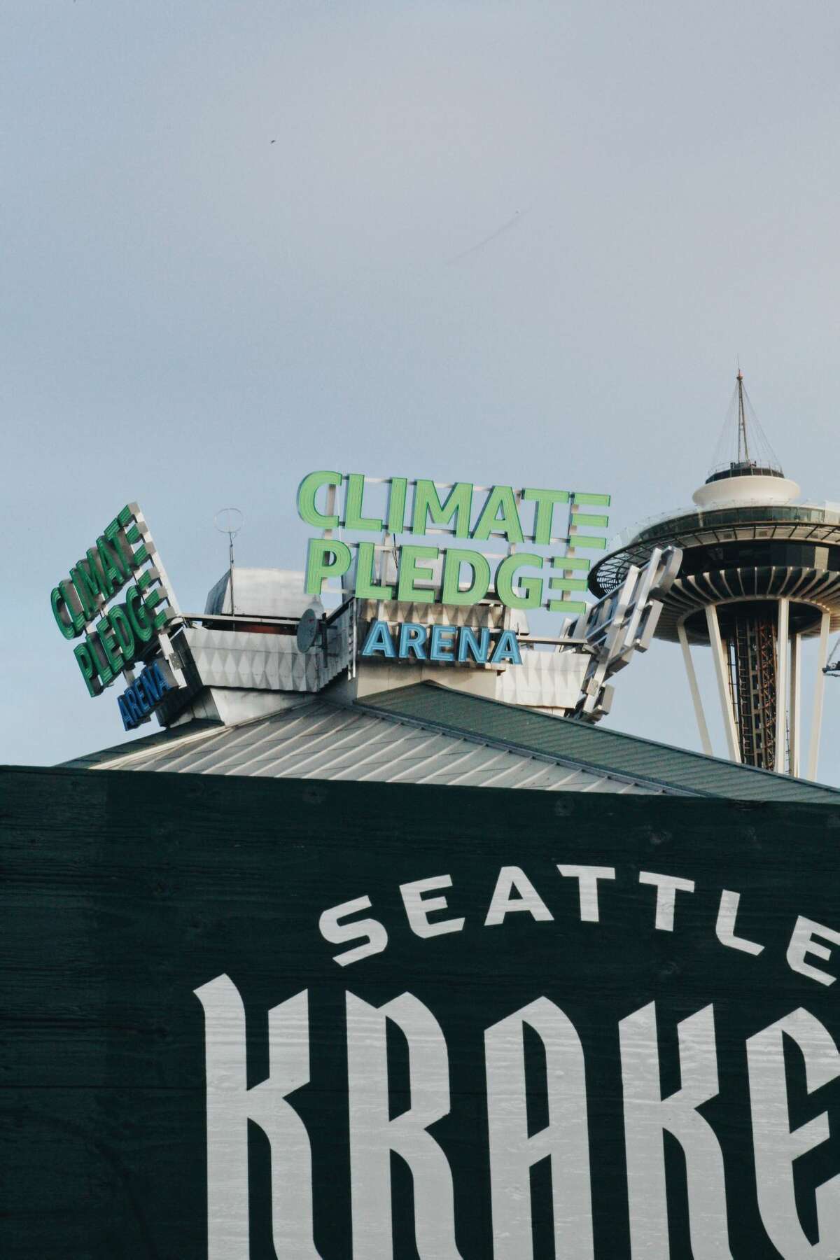 It's here: Signage for Climate Pledge Arena finally installed in Seattle