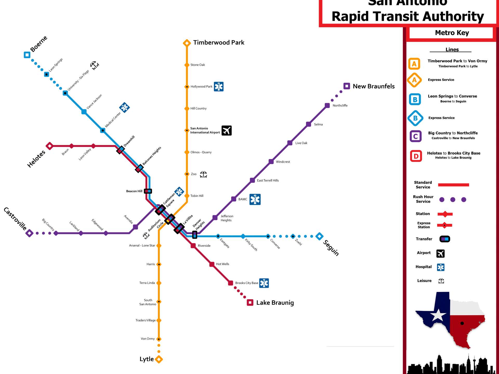 A train from Southtown to the airport? Here's a map of a potential San ...