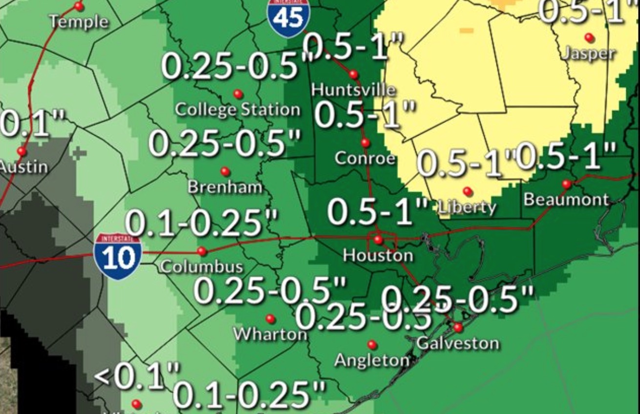 Houston must endure rainy weekend before chilly week