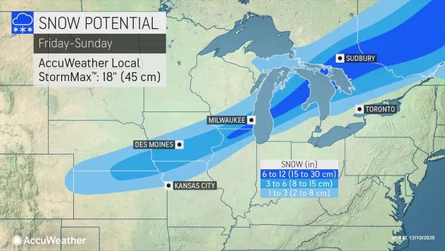 AccuWeather says lot of snow; NWS says light accumulation