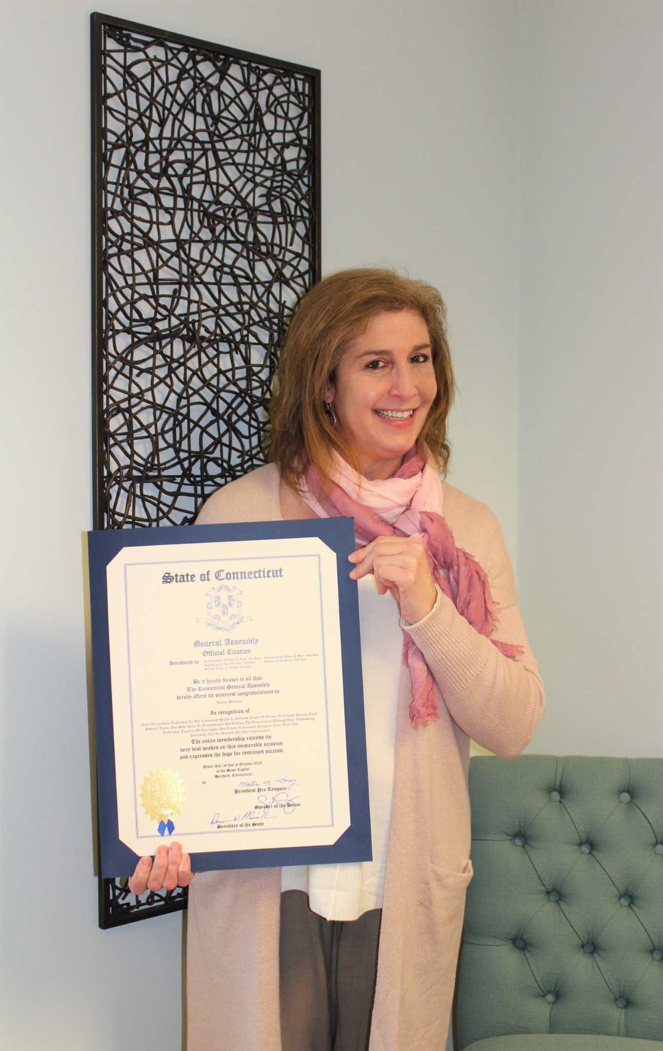 Health center CEO receives legislative recognition