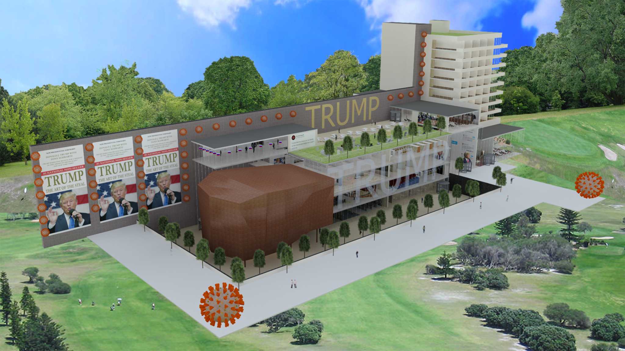 This fake Trump presidential library website is too good