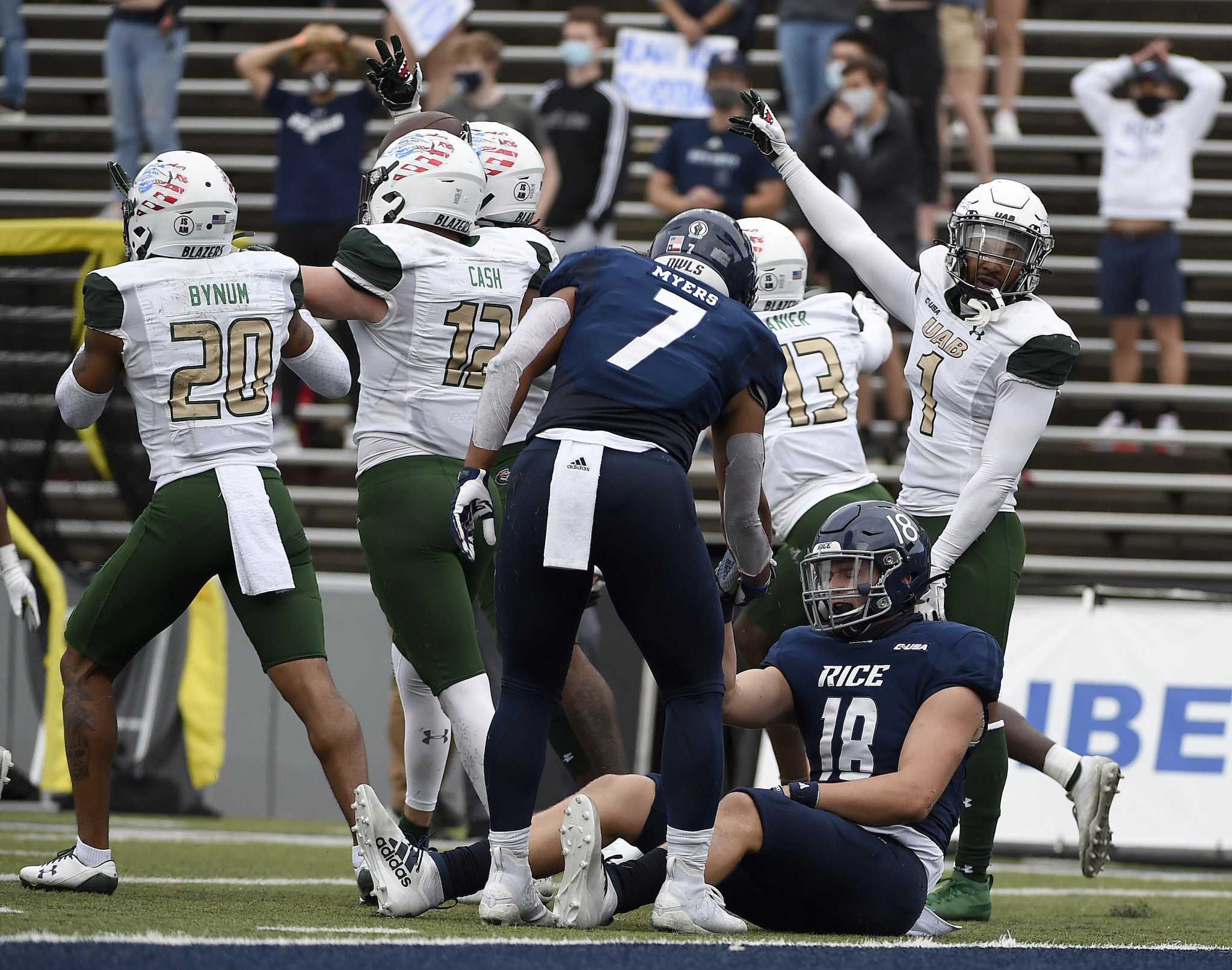 UAB beats Rice, keeping UTSA out of Conference USA championship game