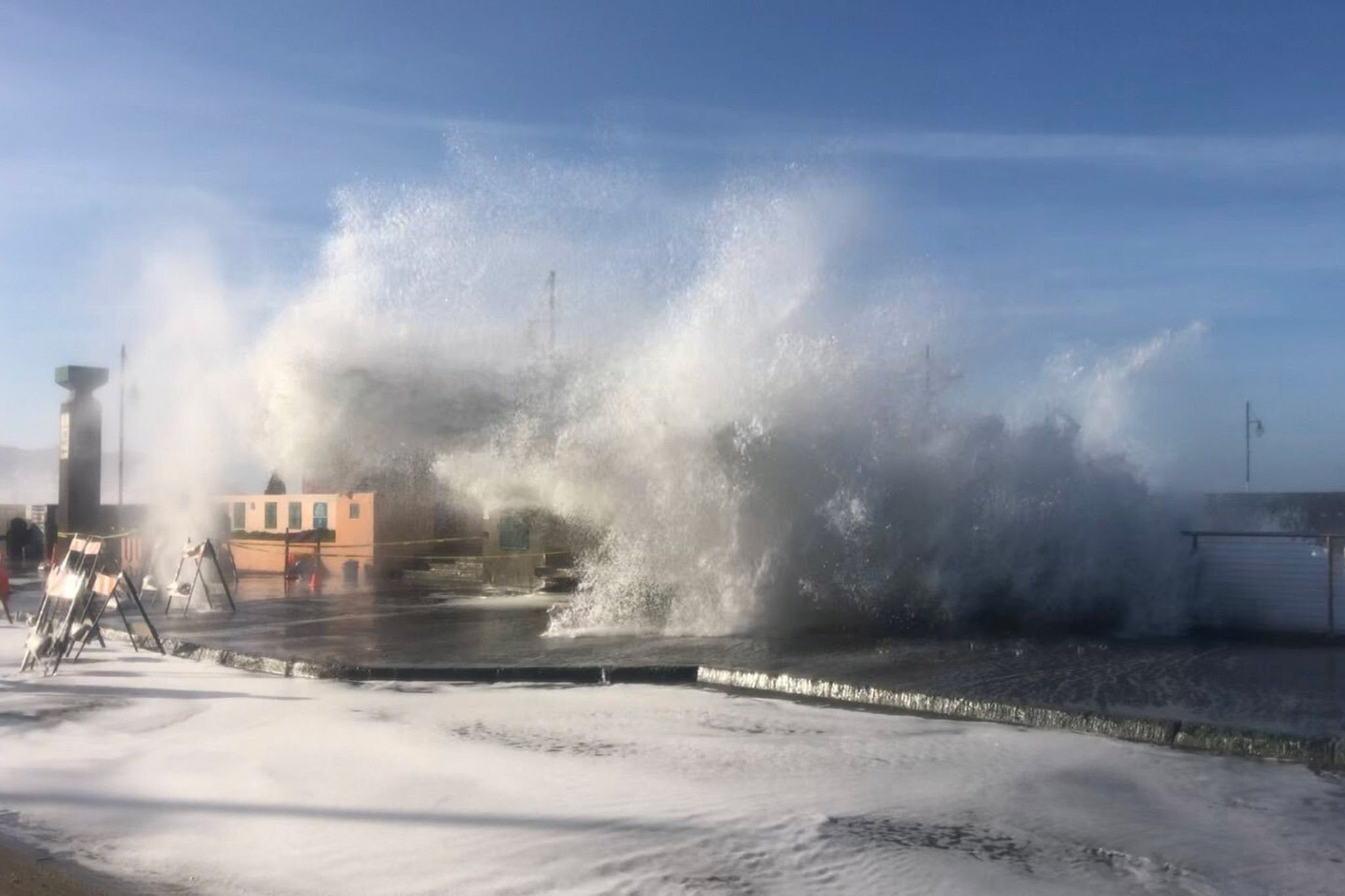 Photos: Pacifica pier engulfed by water and waves amid king tide