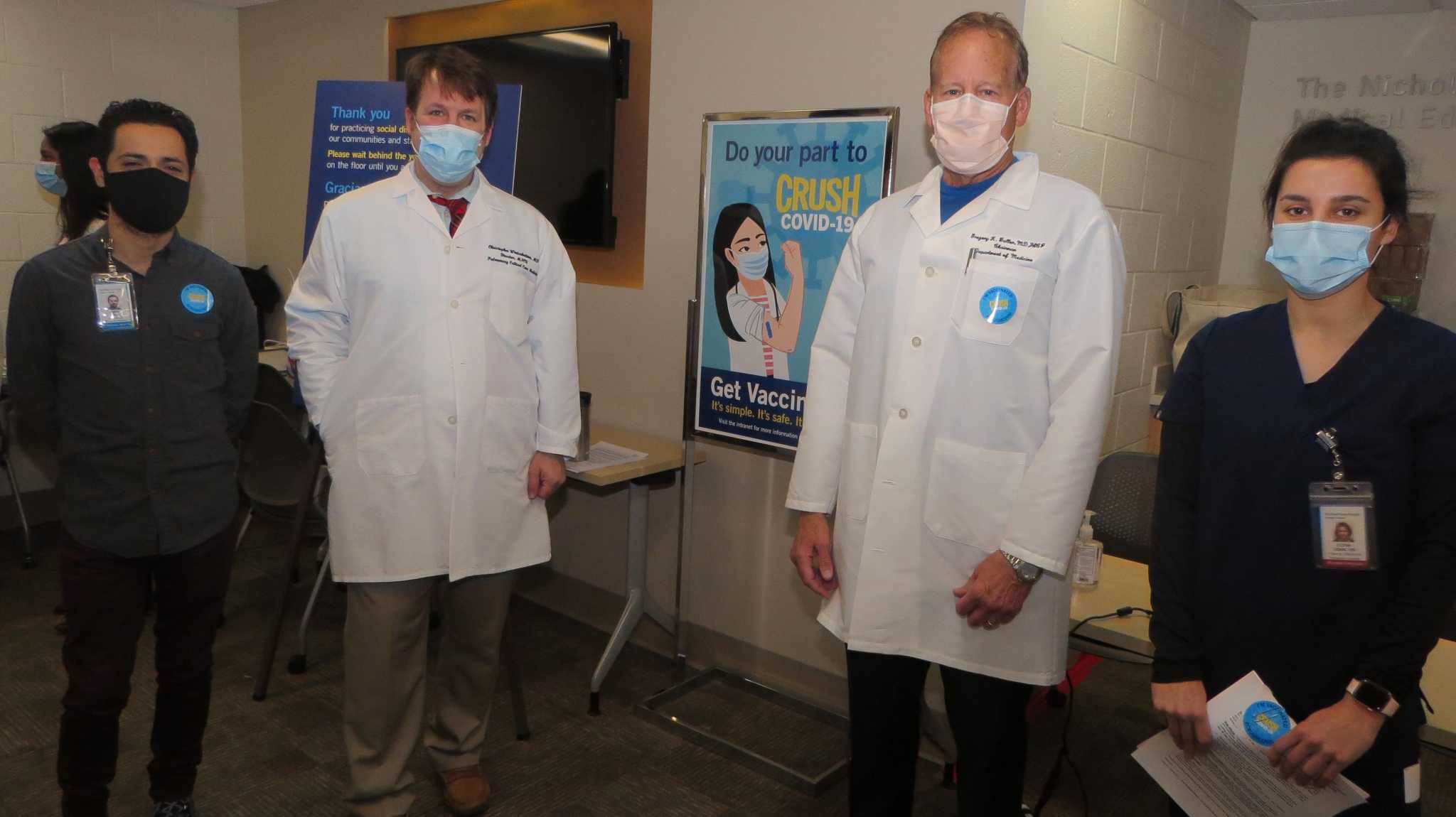 Bridgeport Hospital starts vaccinating staff against COVID