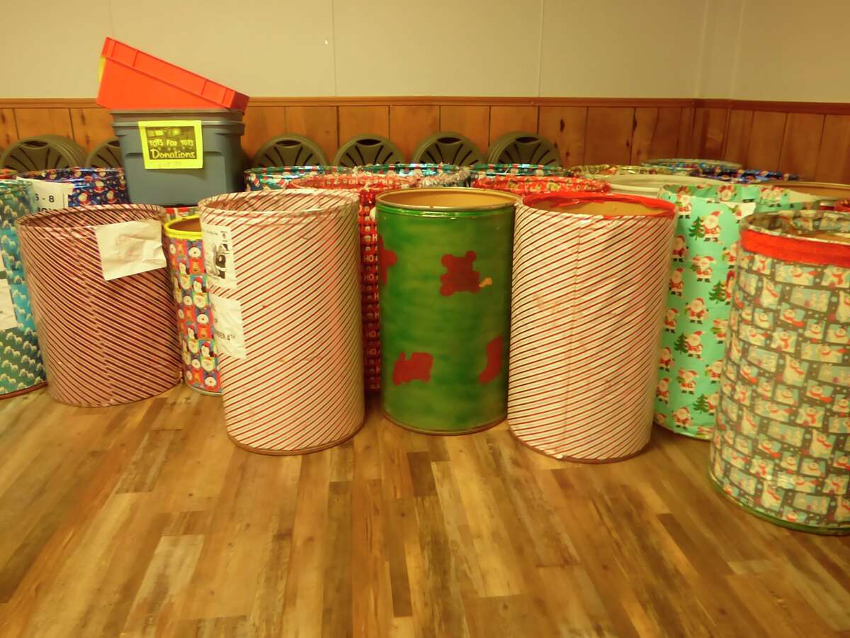 Manistee County's Toys for Tots donation barrels in place