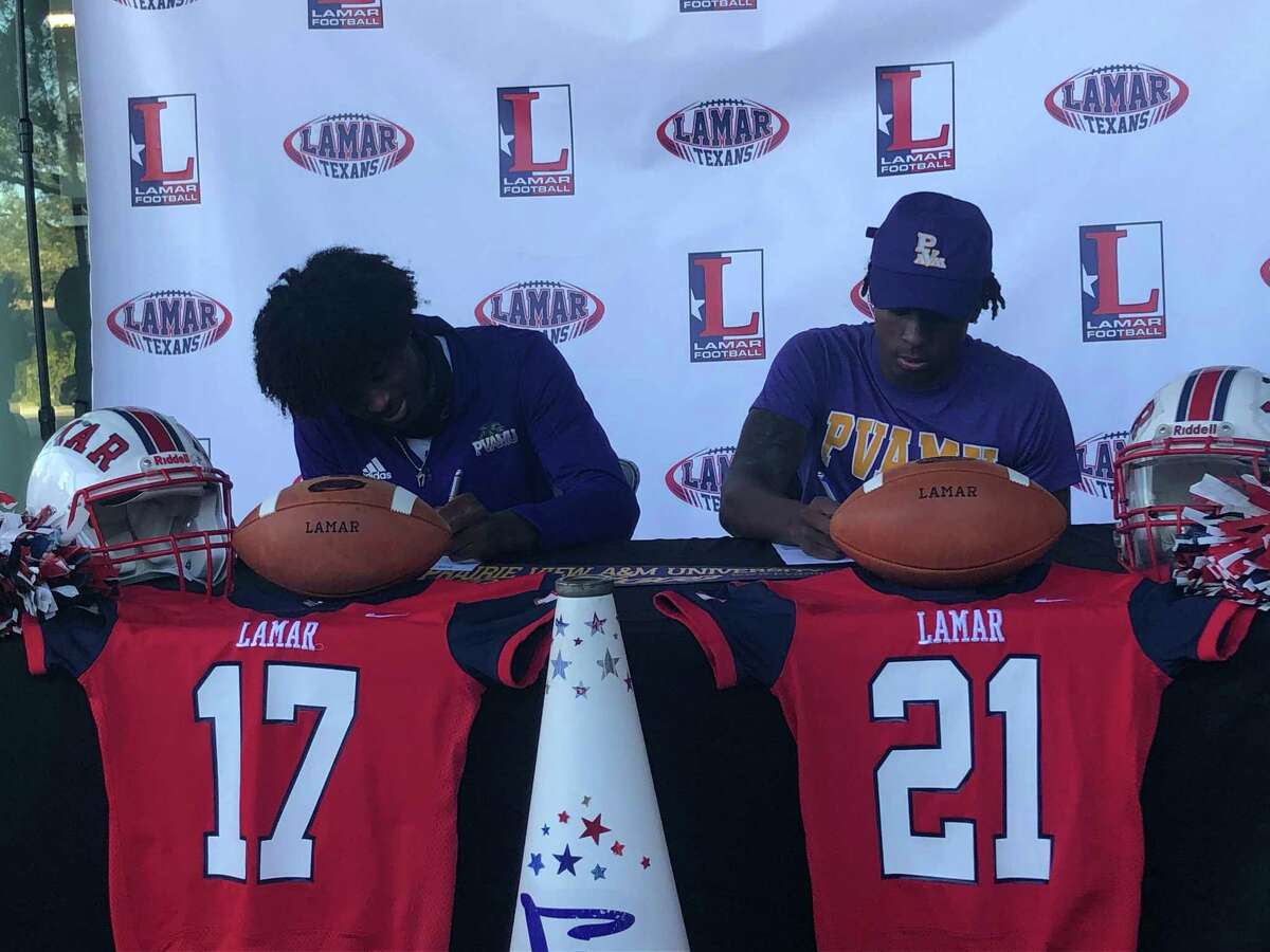 Signing Day: Pair of Lamar football standouts sign with Prairie View A ...