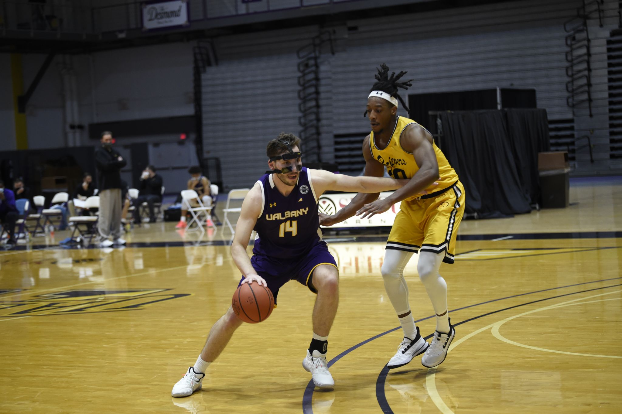 New mask, new hopes for UAlbany's Adam Lulka