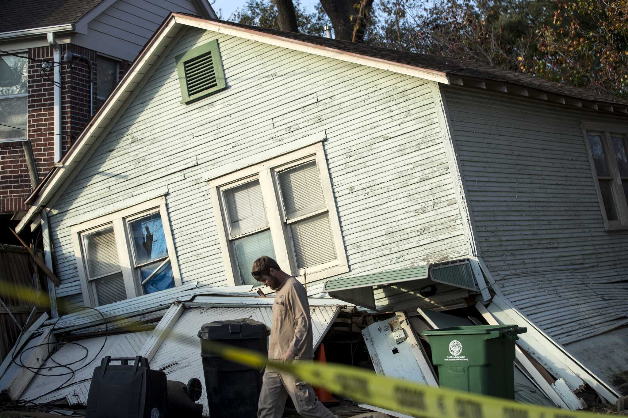 Heights-area house collapses due to deteriorating foundation