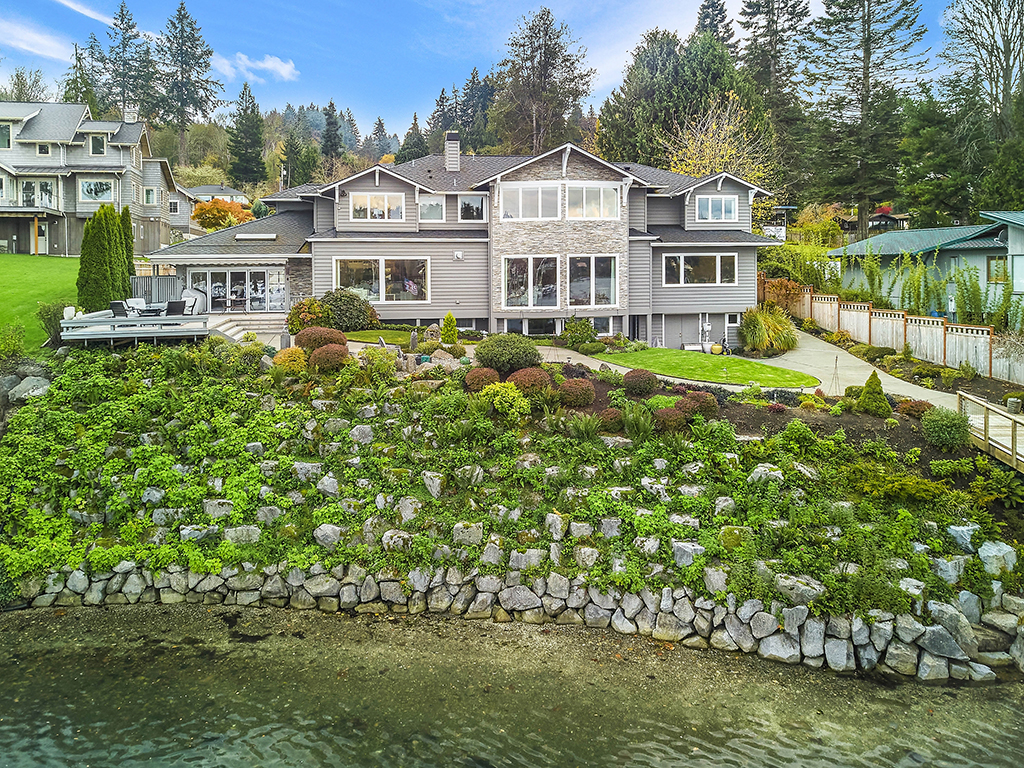 Bainbridge Island estate offers pool, basketball court, waterfront luxury