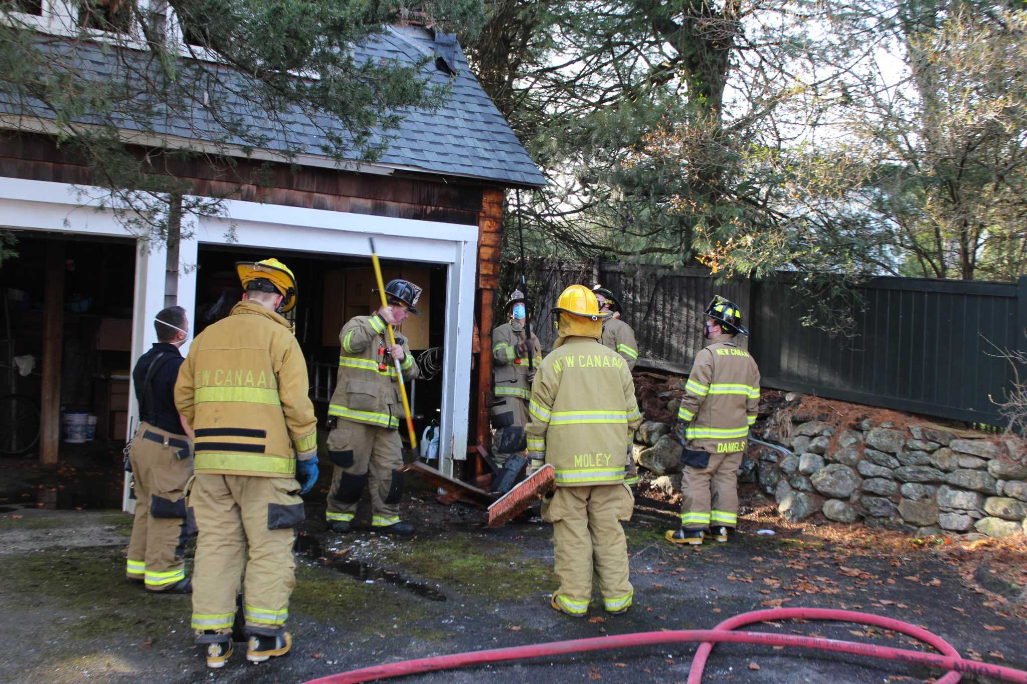 Passer-by alerts New Canaan residents to fire