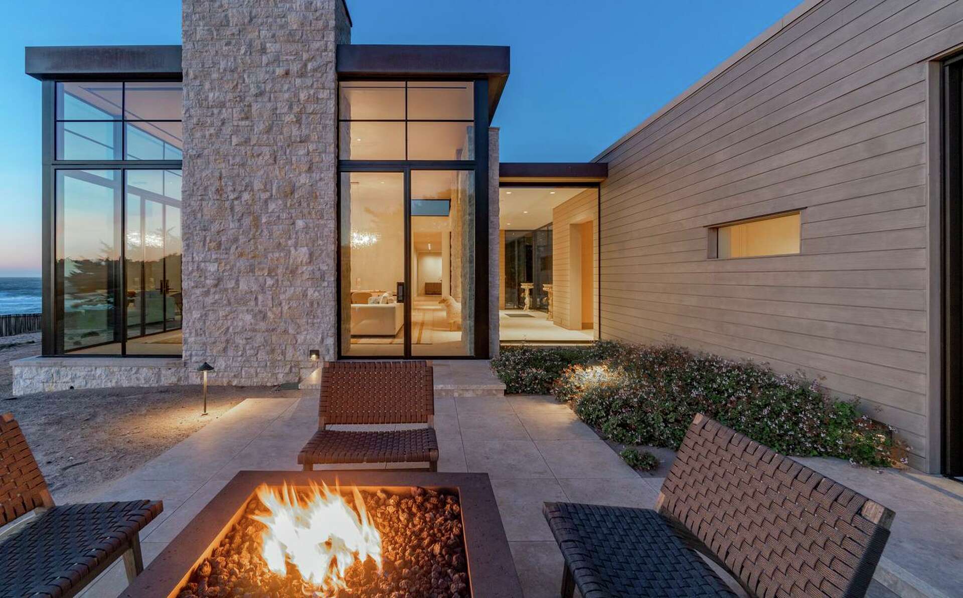 Pebble Beach view home includes ocean views, heated balcony