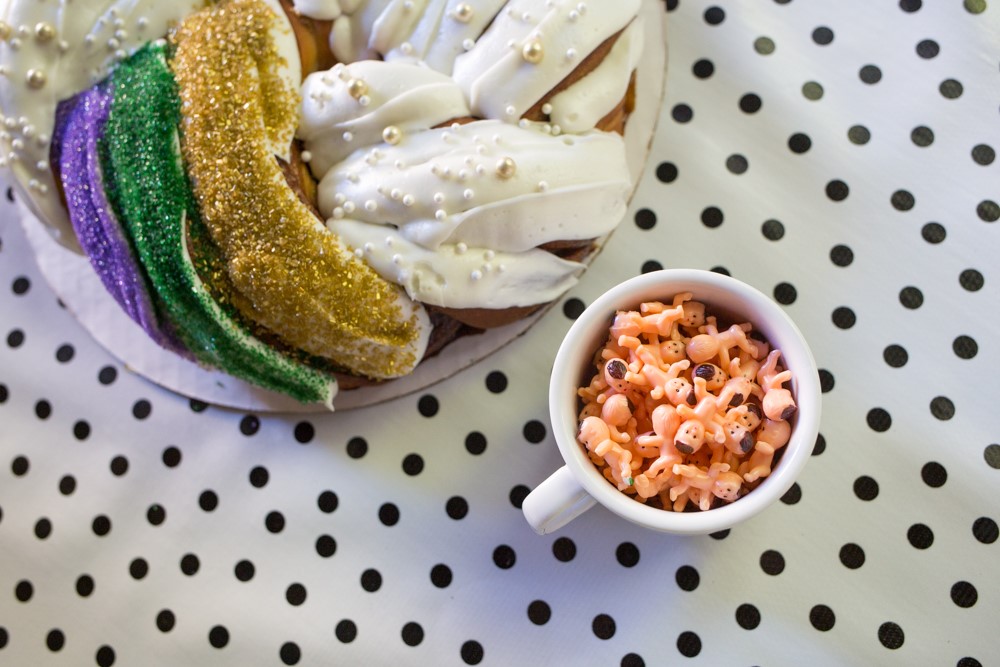 Epiphany is today. Celebrate with this King Cake from a local bakery.