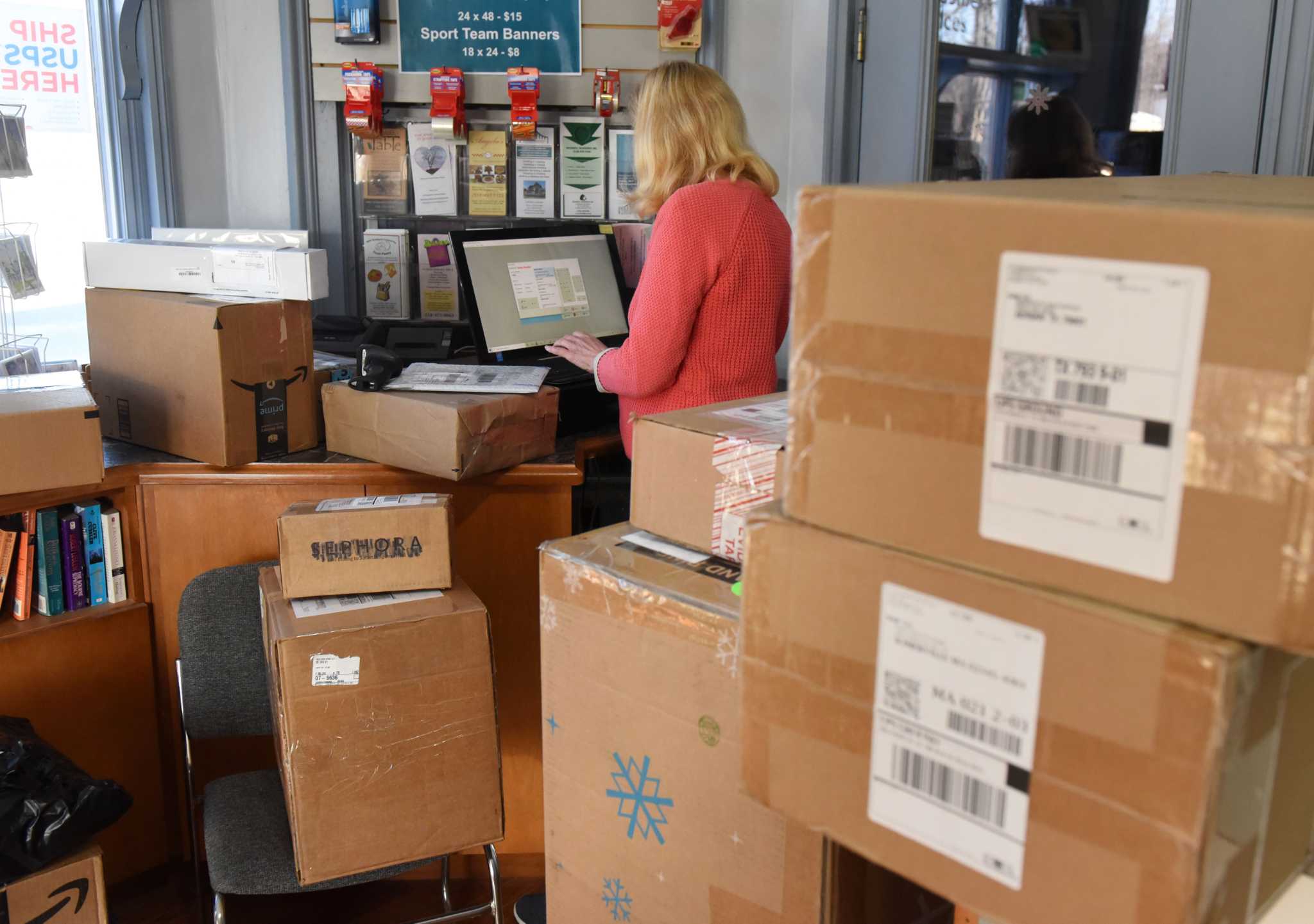 Corner Gateway in Slingerlands houses small community library
