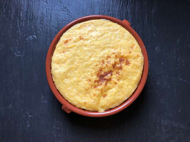 Mushroom ragout transforms cheesy polenta into a comforting 'pot pie'