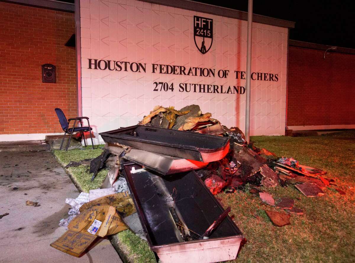 Houston Federation of Teachers building damaged from possible gas explosion