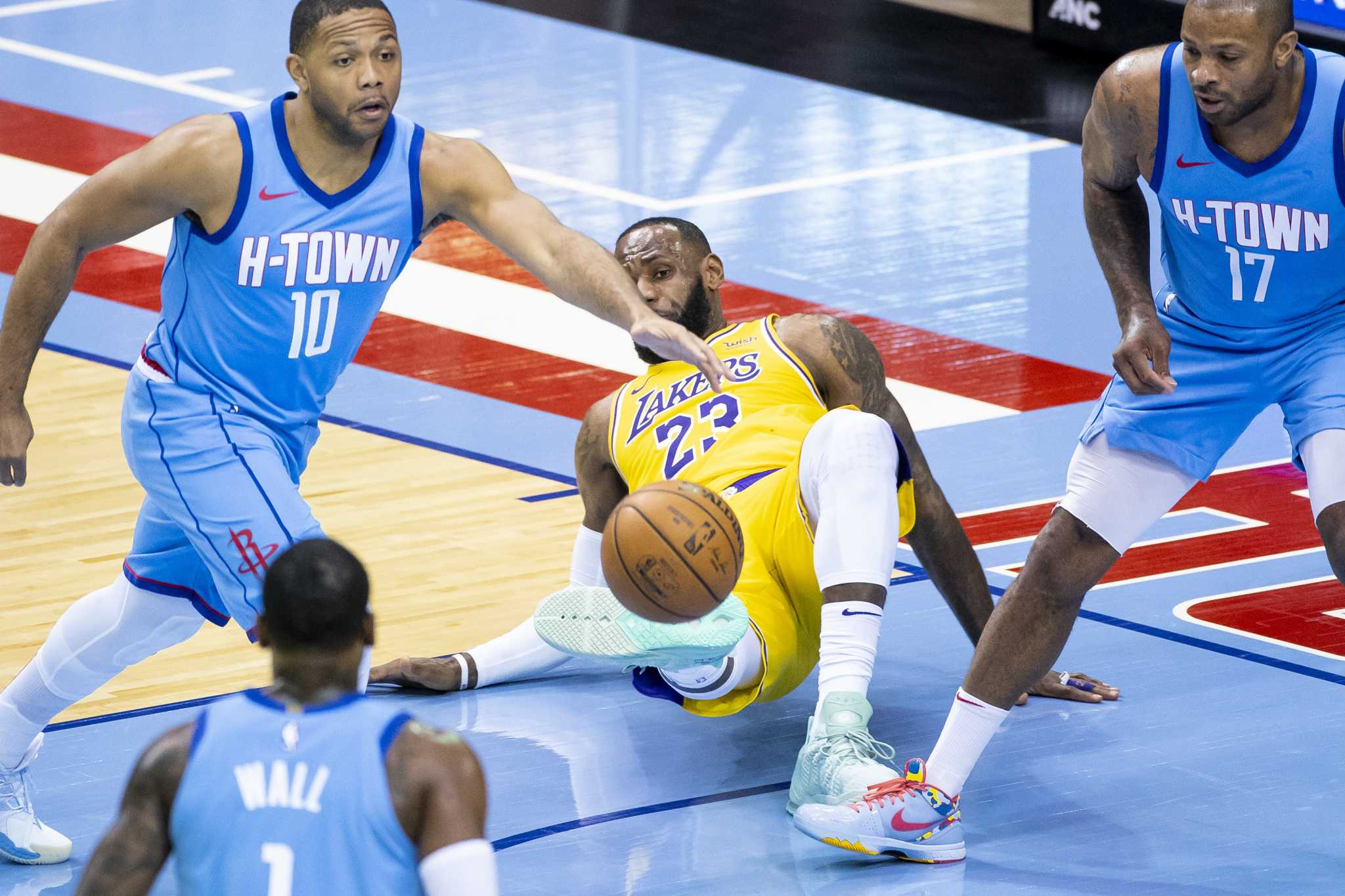 Replacement Rockets face Lakers with stars out, too