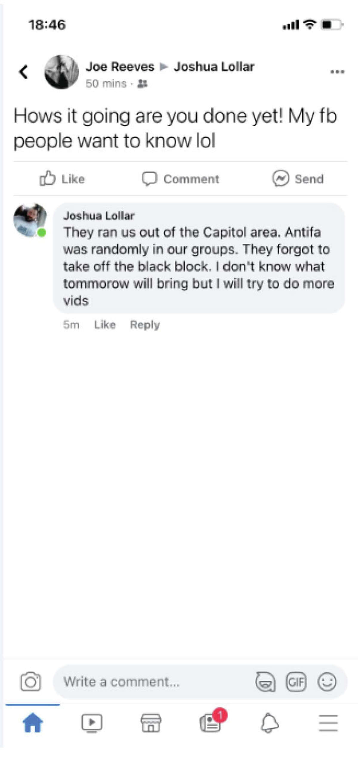 Spring man faces federal charges in Capitol riot