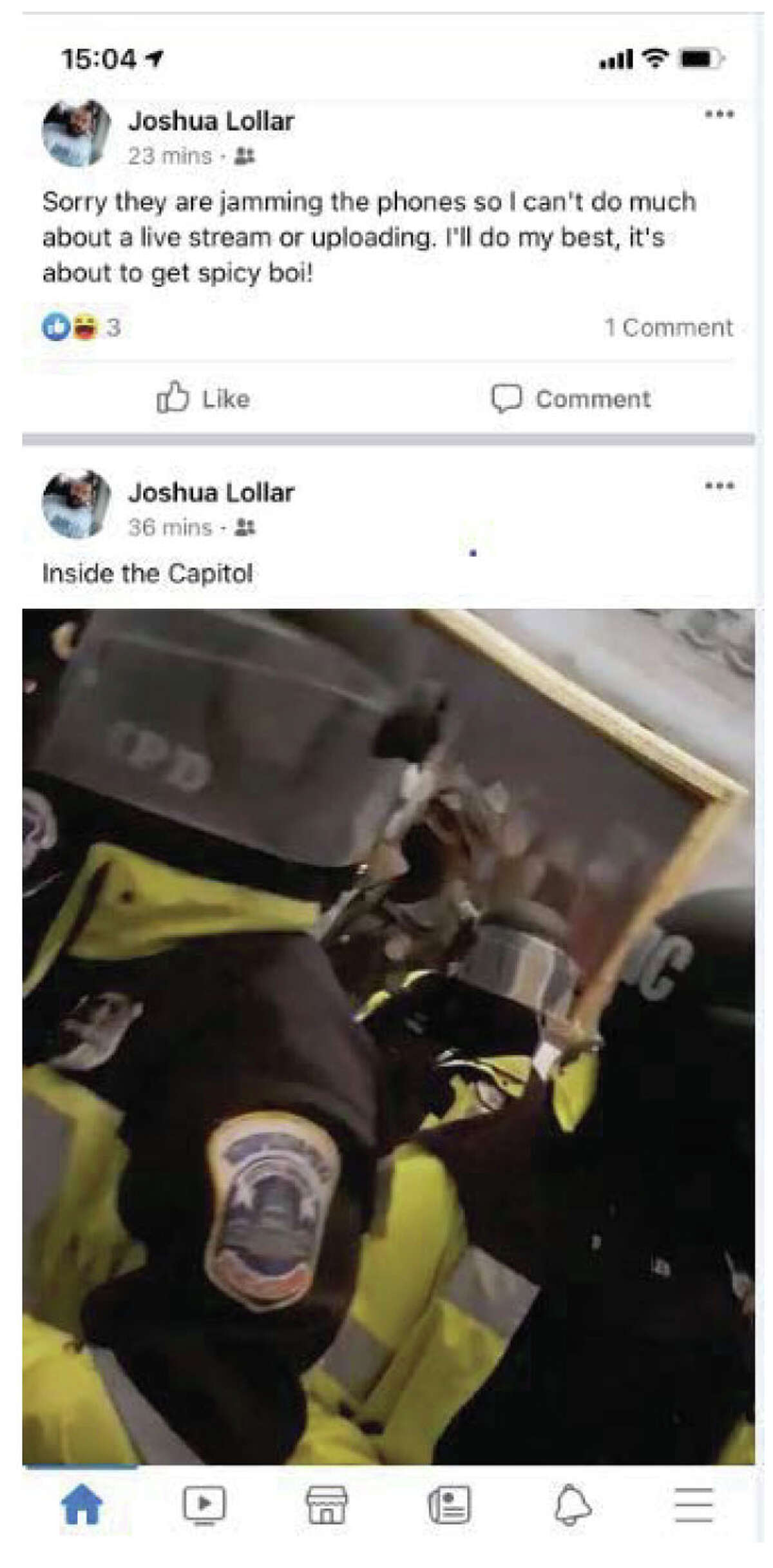 Spring man faces federal charges in Capitol riot