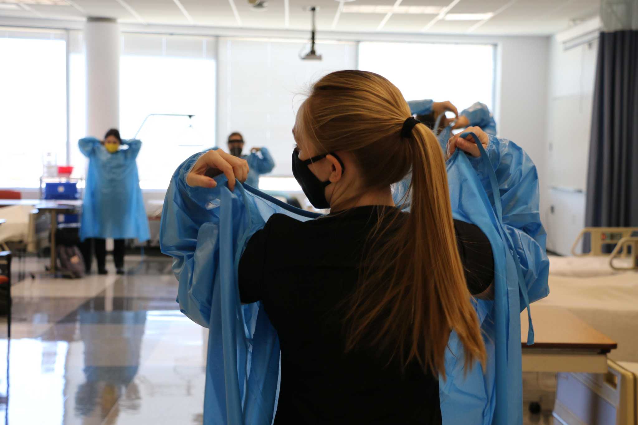 University of Houston nursing students get started with the basics in ...