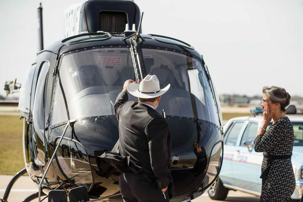 Houston police unveil new Airbus helicopter dedicated to fallen officer ...