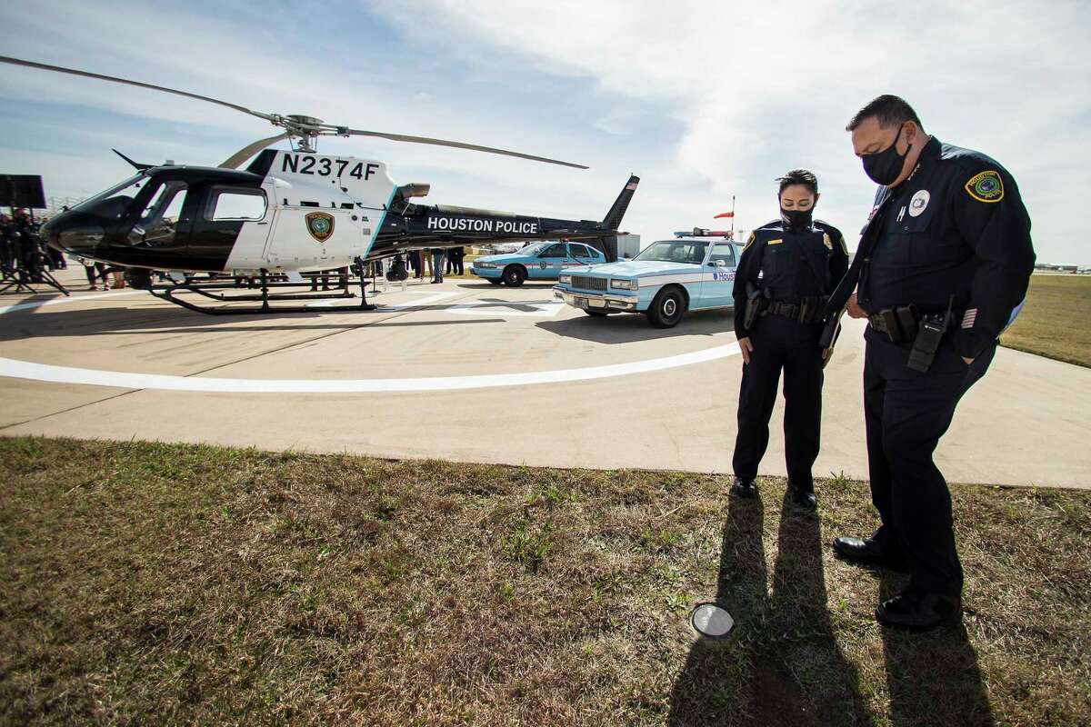 Houston police unveil new Airbus helicopter dedicated to fallen officer ...