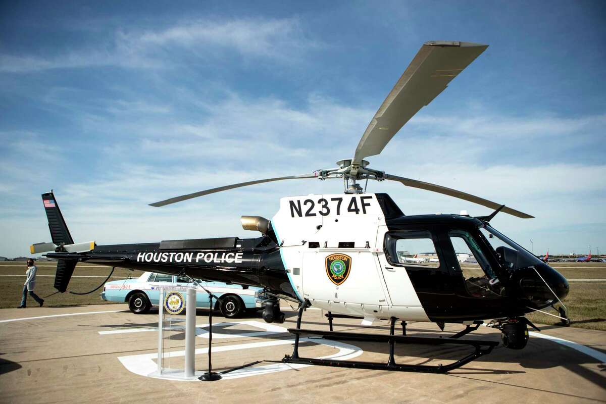 Houston police unveil new Airbus helicopter dedicated to fallen officer ...