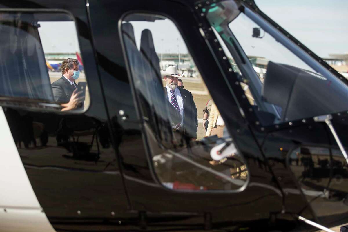 Houston police unveil new Airbus helicopter dedicated to fallen officer ...