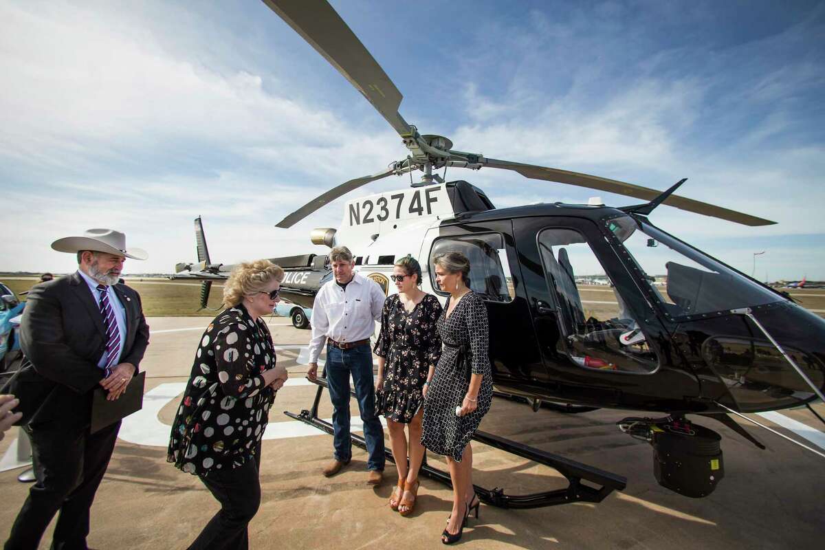 Houston police unveil new Airbus helicopter dedicated to fallen officer ...
