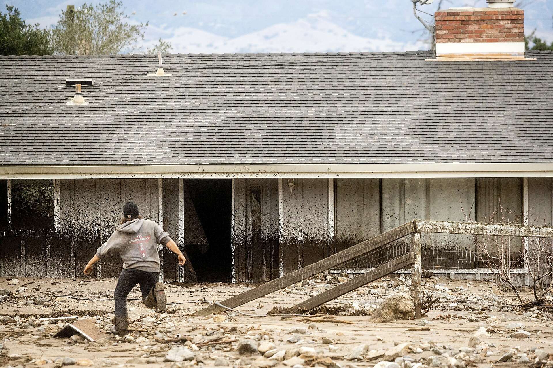 Drone footage shows damage from mudflows in Monterey County