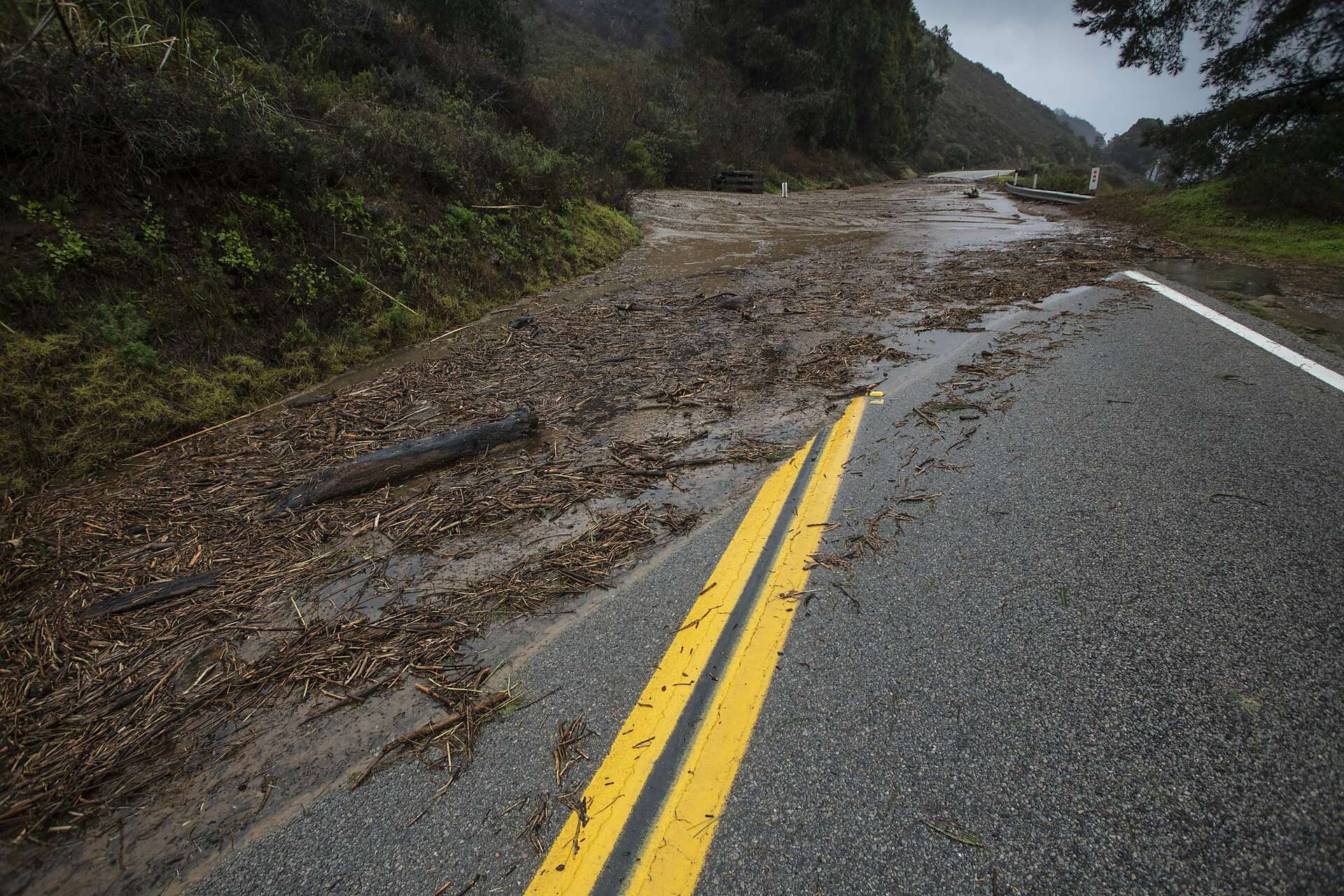 Stretch of Highway 1 in Monterey County washes away after being hit by ...