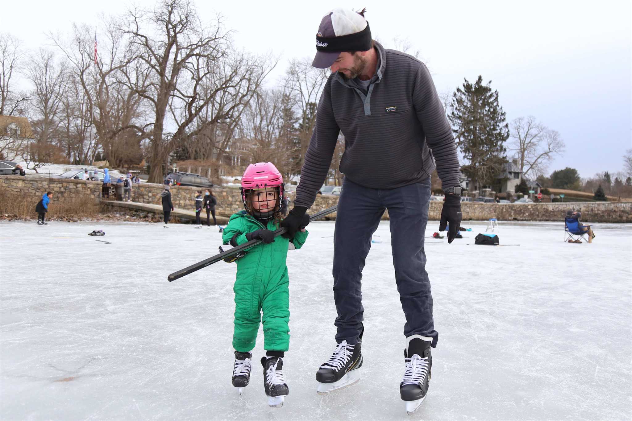 A winter tradition: Darien takes to the ice on Gorham’s Pond