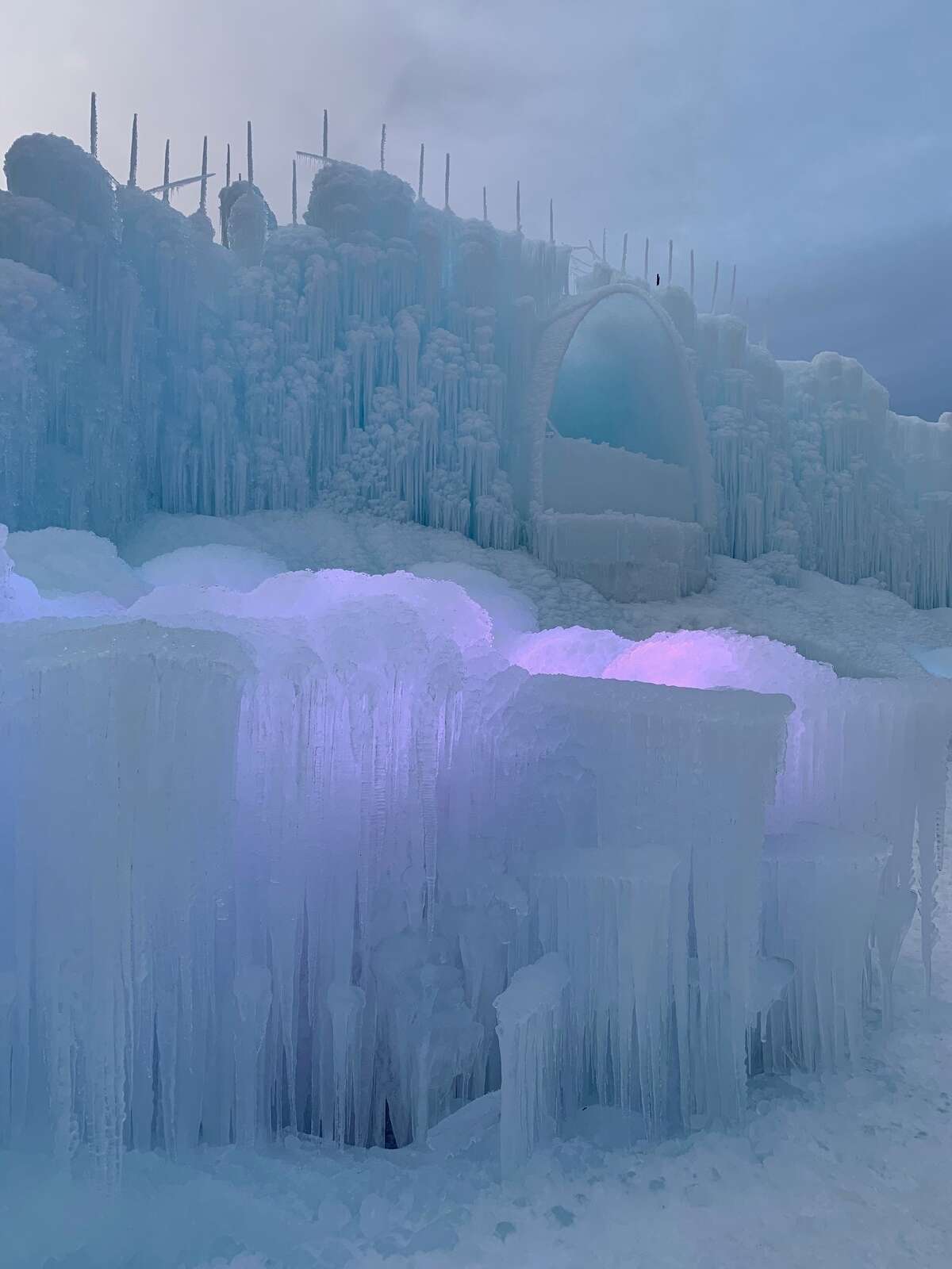 New Hampshire ice castle gem of trip