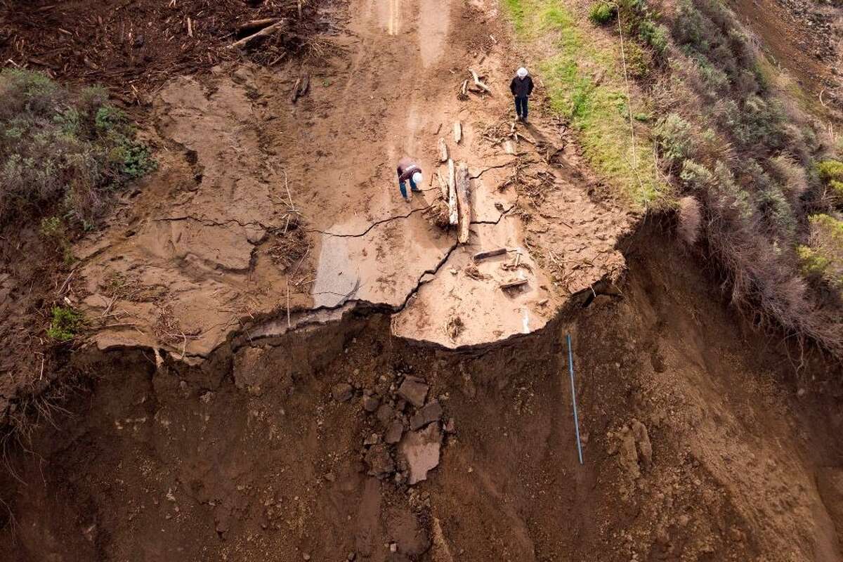 More photos show Highway 1 damage; reopening date unknown