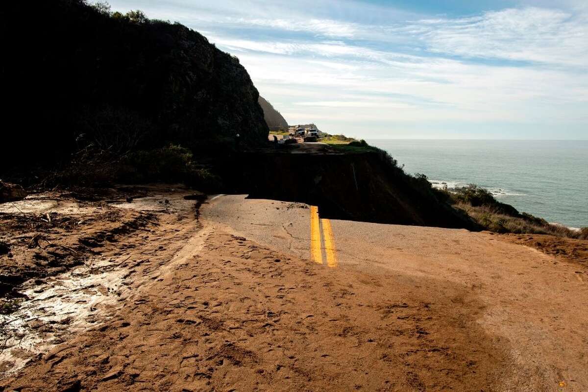 More photos show Highway 1 damage; reopening date unknown