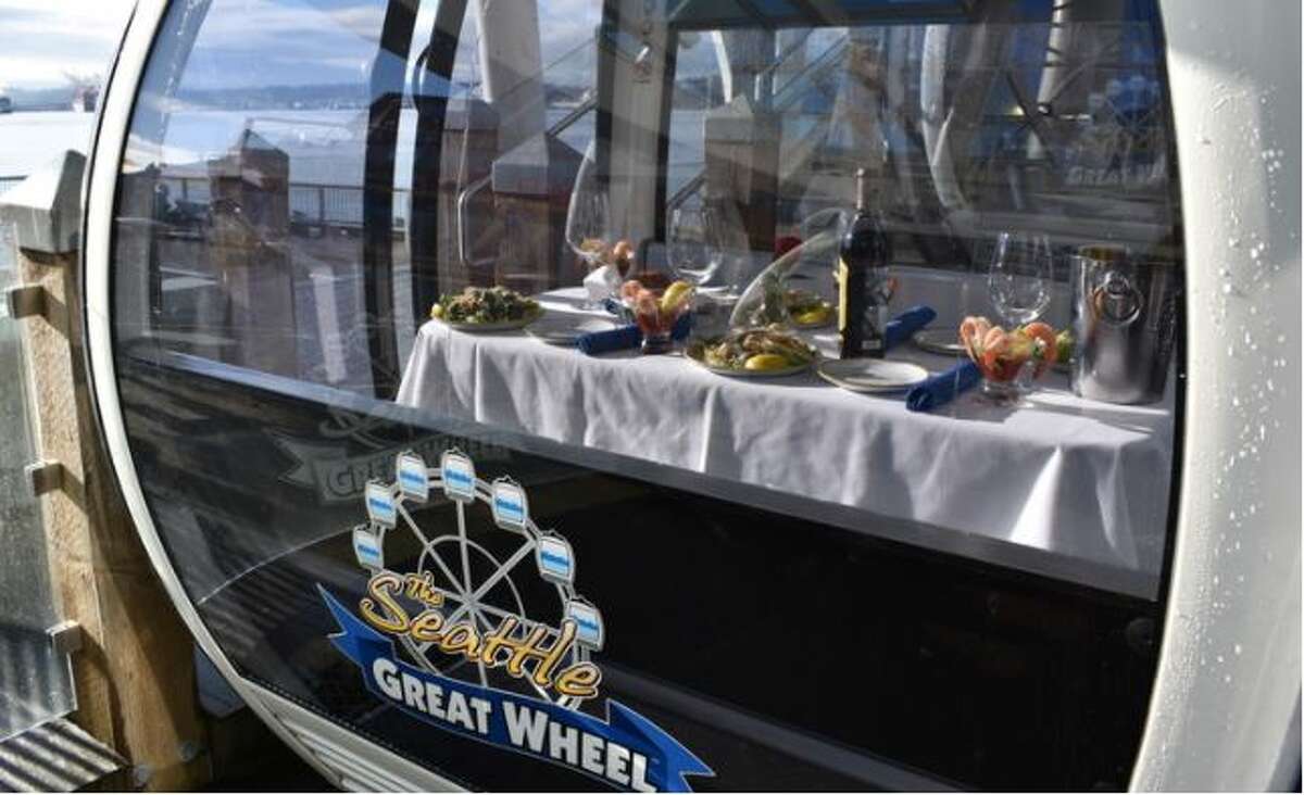 Dinner with a view: Seattle Great Wheel launches four-course meal service