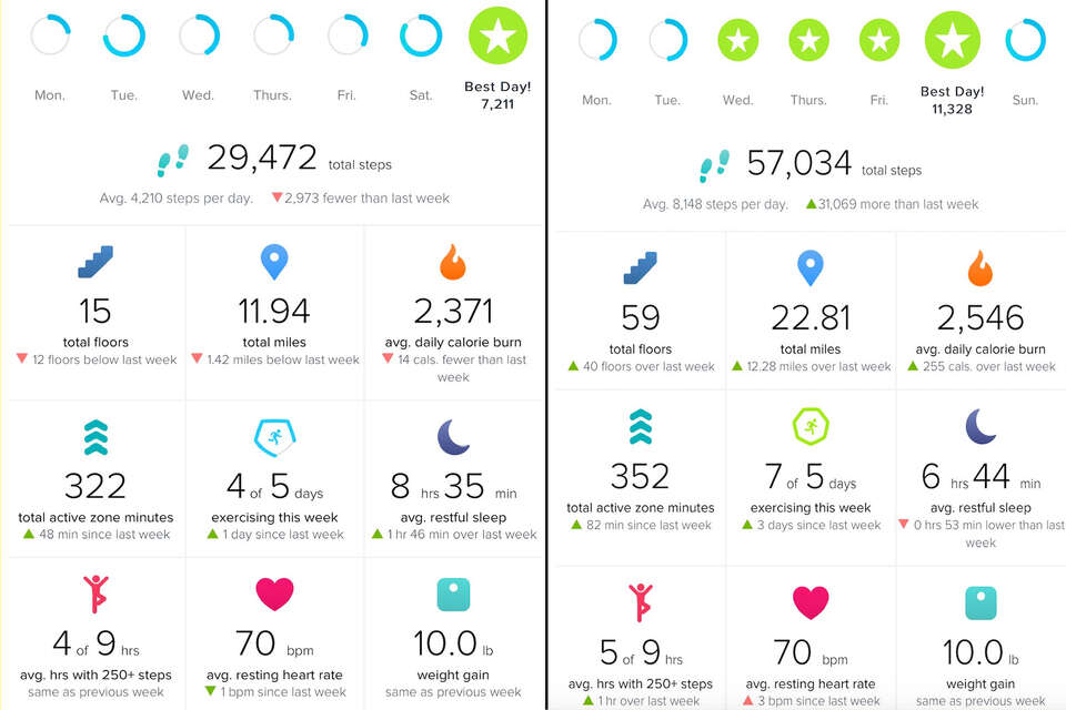 I walked 10,000 steps every day for a week