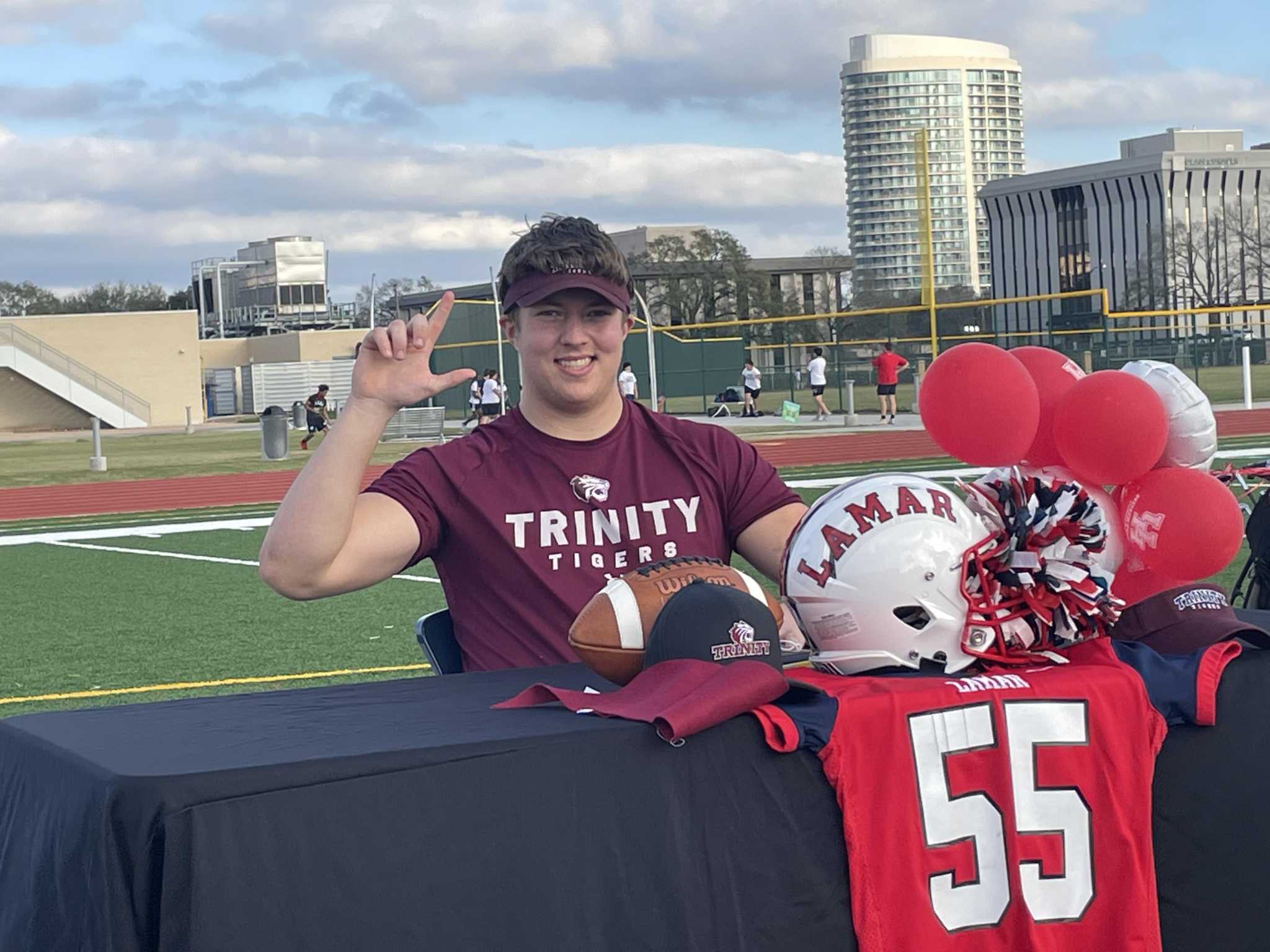 Five Lamar Texans celebrate committing on National Signing Day
