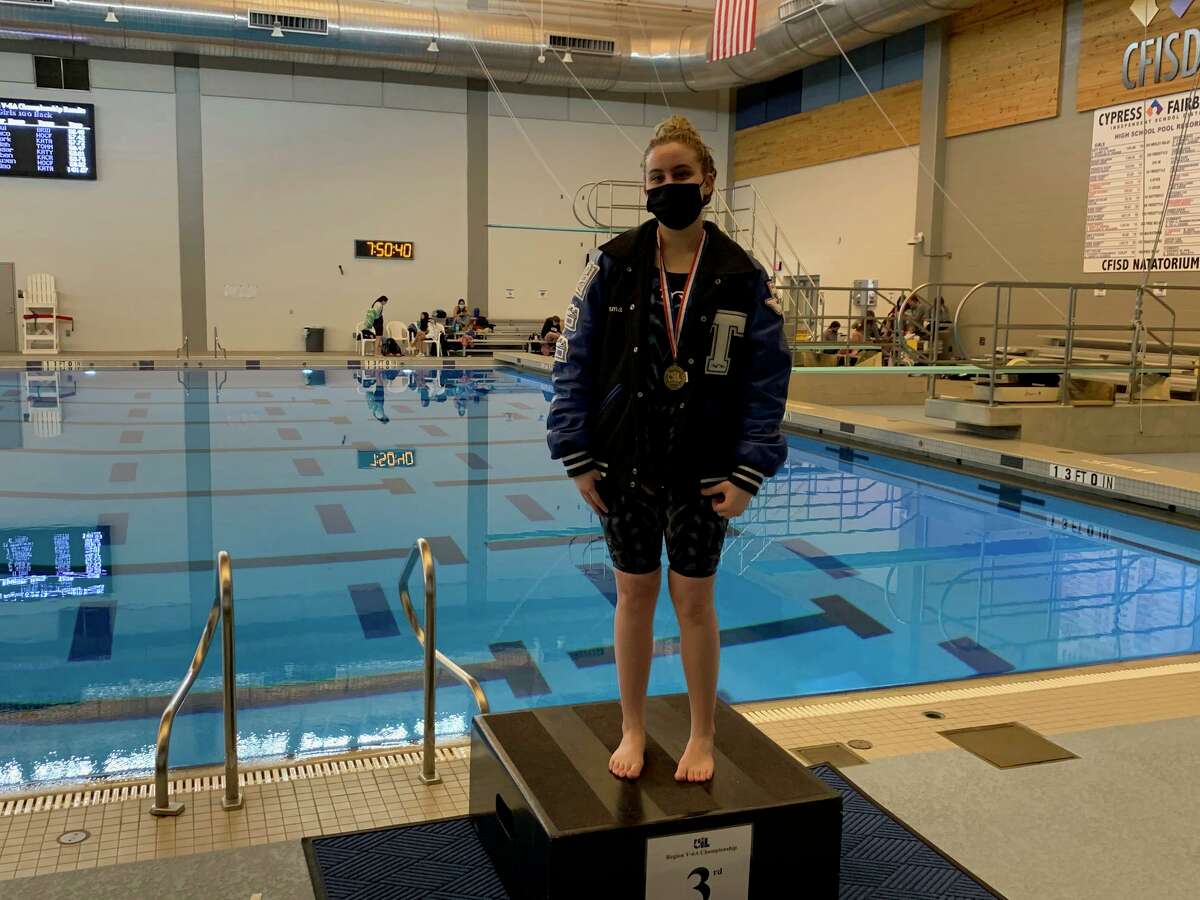 Katy Taylor girls win third straight regional swimming title