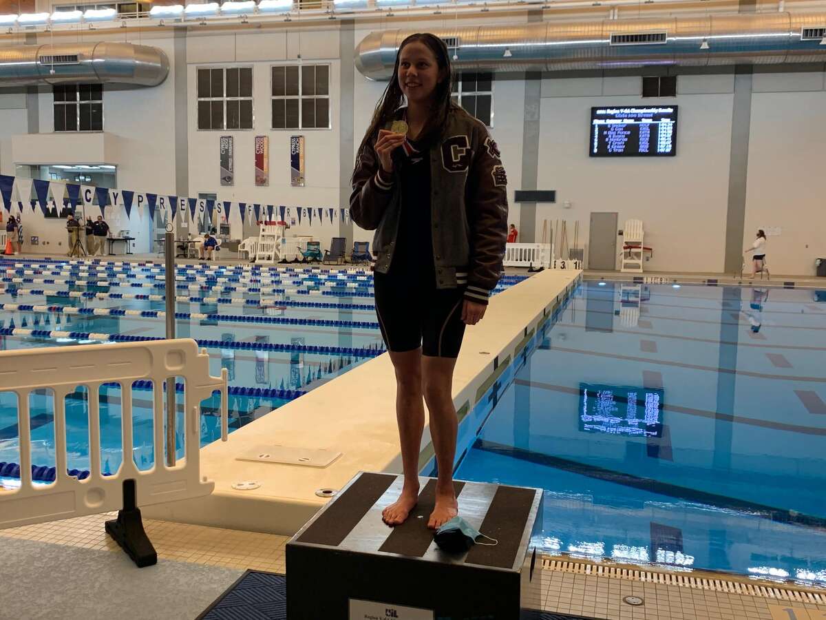 Katy Taylor girls win third straight regional swimming title