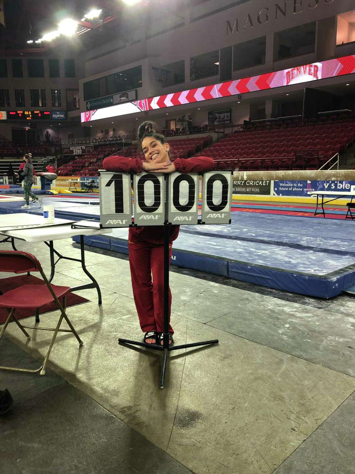 Former Greenwich gymnast Addy De Jesus scores perfect 10 to make Iowa ...